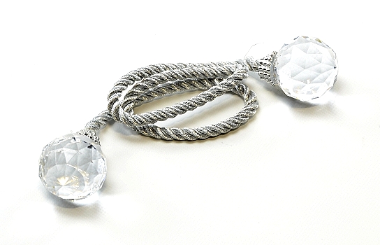 Crystal Silver Tie Rope